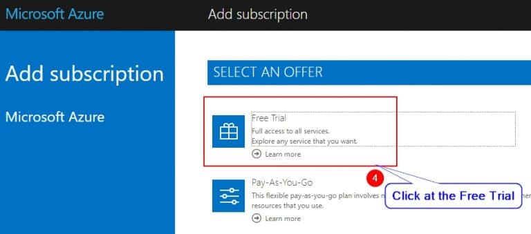 Register For Microsoft Azure Free Trial Account - LearnCloudComputing